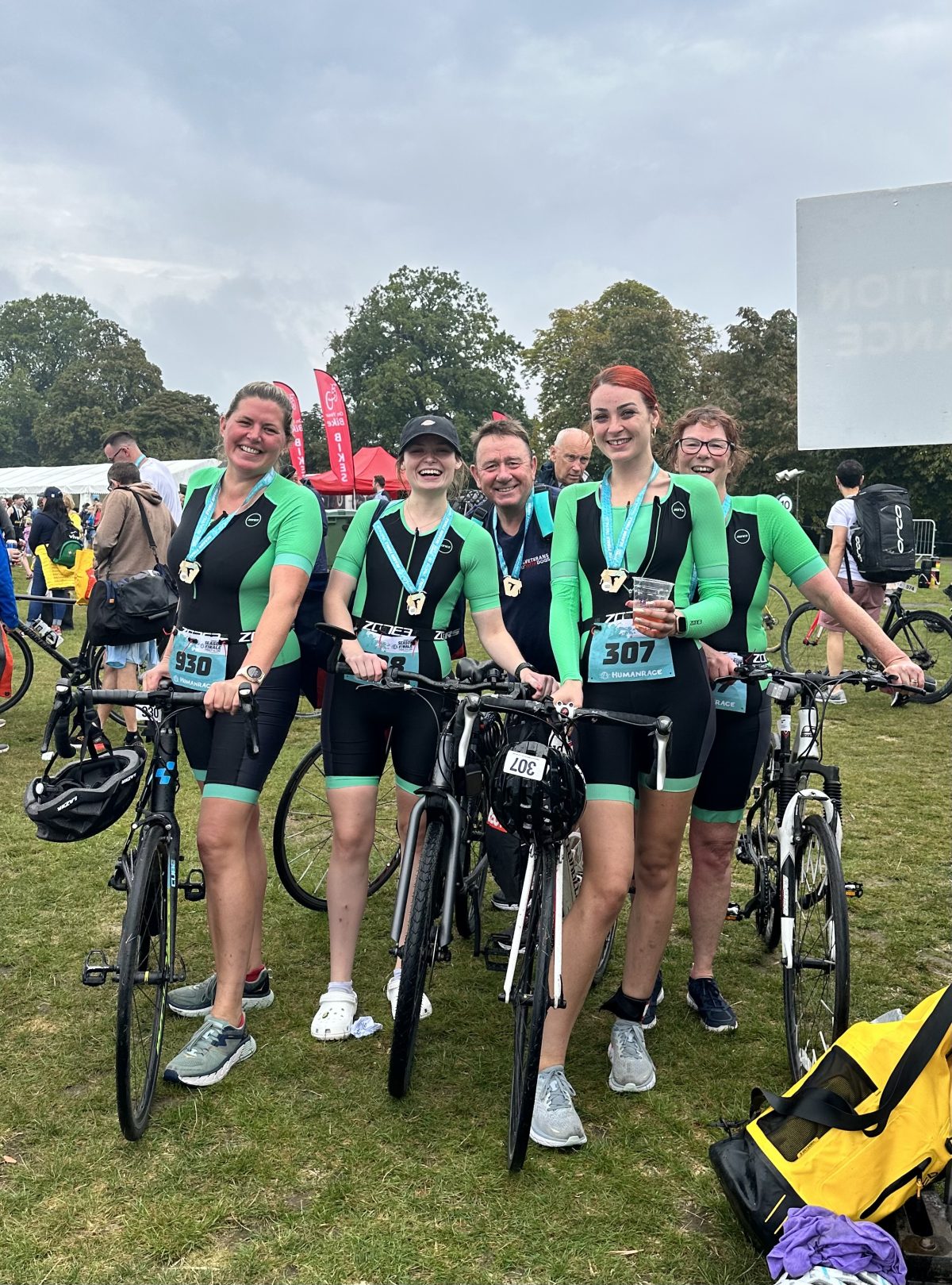 The team take on The Dorney Lake Season Finale Triathlon